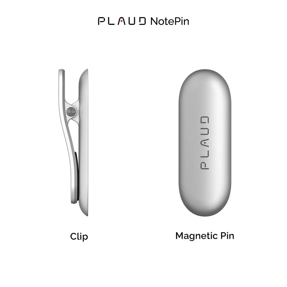 PLAUD NotePin Clip and Magnetic Pin